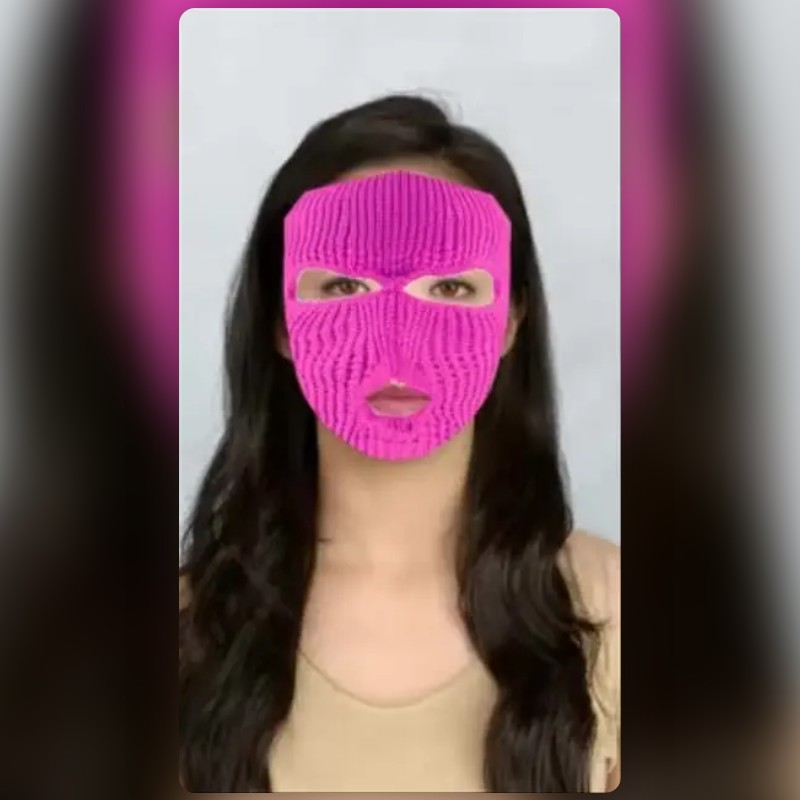balaclava - pink Filter by prianka | Snapchat Lenses