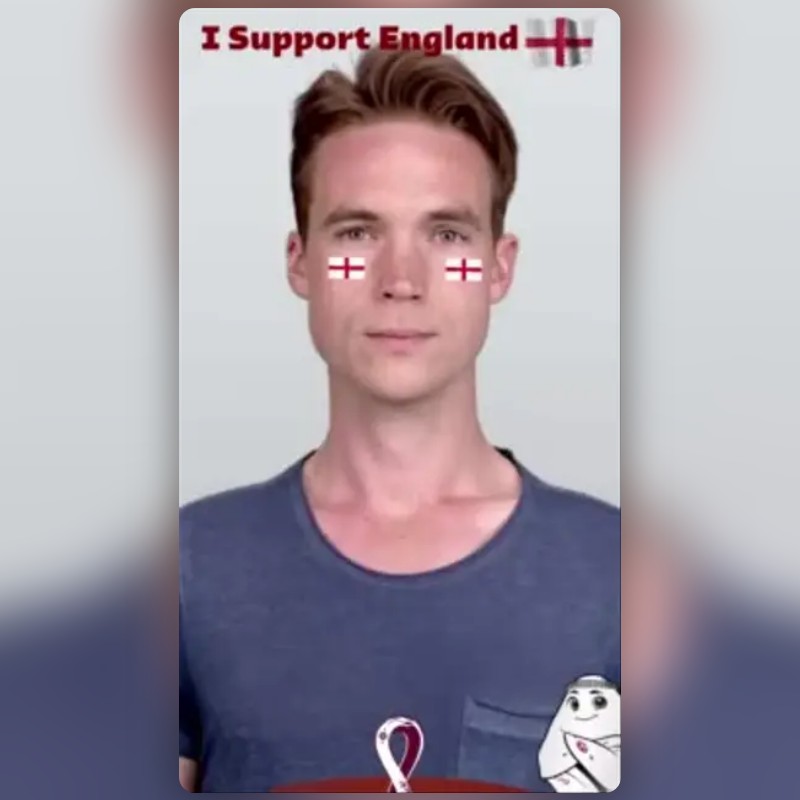 England World Cup Lens by Rival A - Snapchat Lenses and Filters