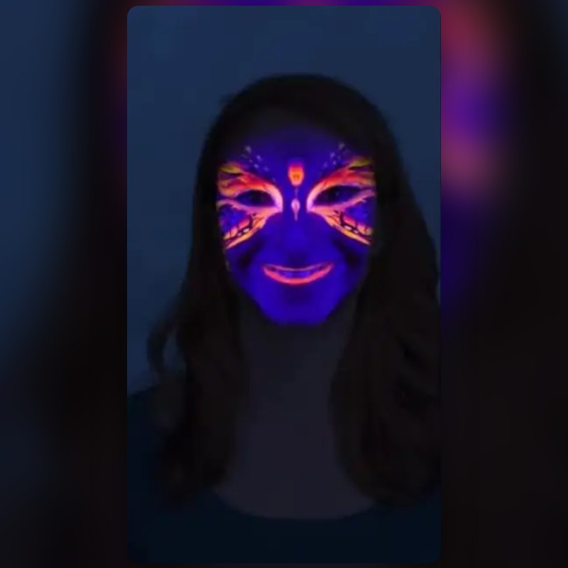 NEON FACEPAINTS Lens by jp pirie - Snapchat Lenses and Filters
