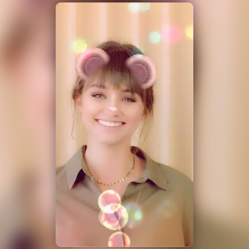 Ears with Particles Lens by Snapchat - Snapchat Lenses and Filters
