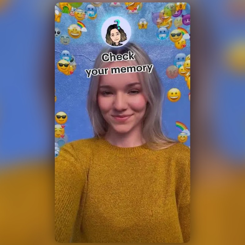 Check Your Memory Filter by Snapchat | Snapchat Lenses