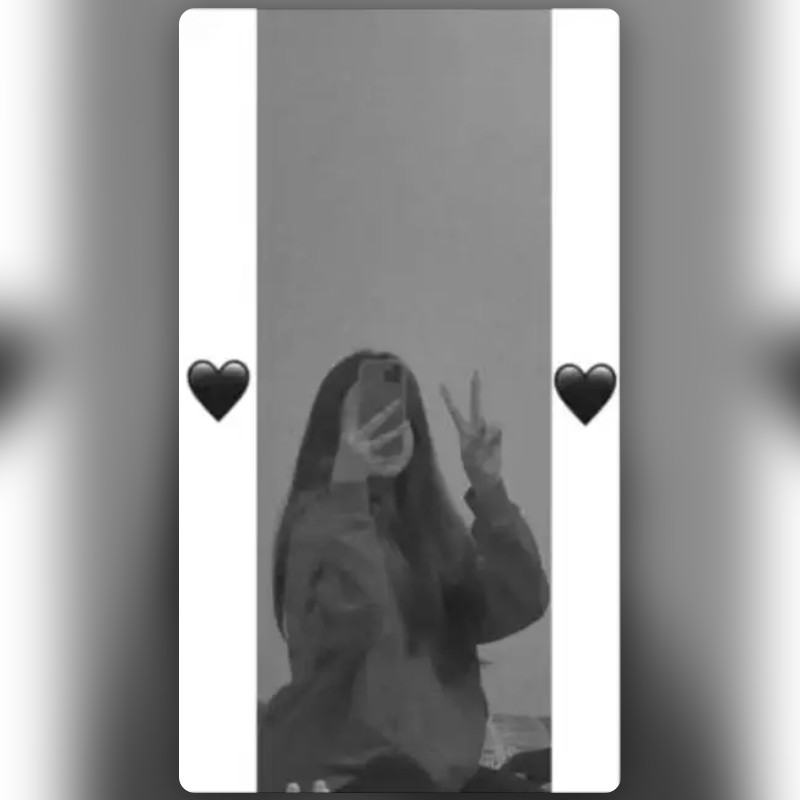 Black Heart Frame Filter by ishhh Faq | Snapchat Lenses