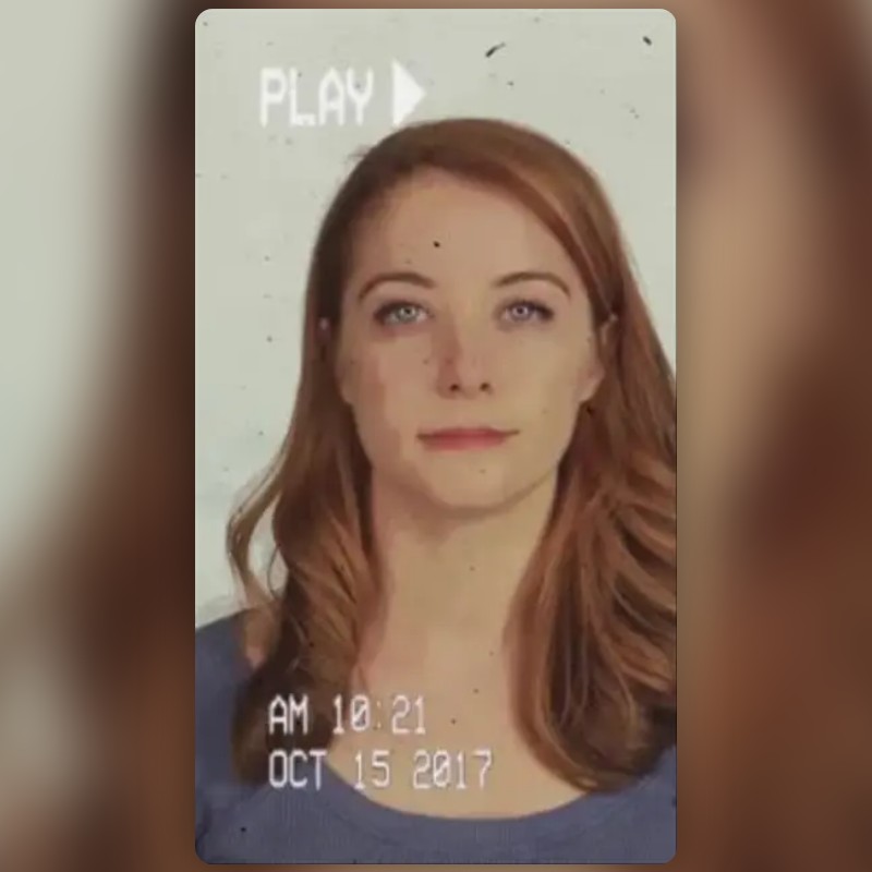 VHS Grunge Lens by Nicolette Katris - Snapchat Lenses and Filters