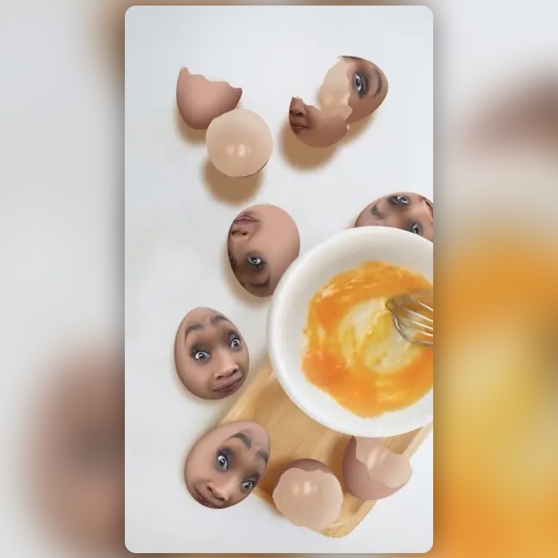 Whisked Eggs Lens by Snapchat - Snapchat Lenses and Filters