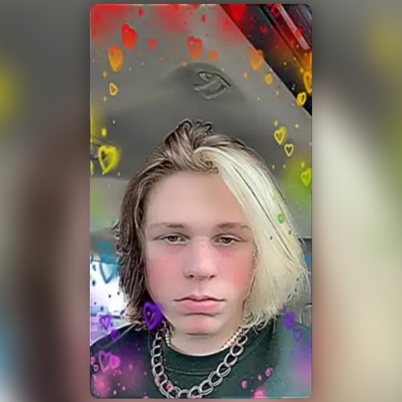 rainbow alt hearts Filter by griffin 😇 | Snapchat Lenses
