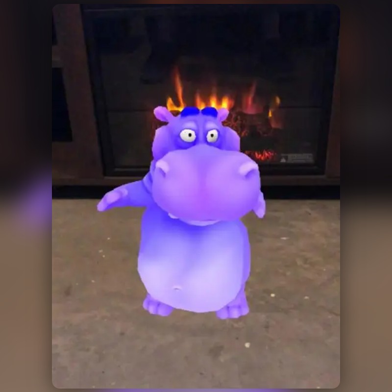 Harry the Hippo Lens by Wayne Lambo - Snapchat Lenses and Filters