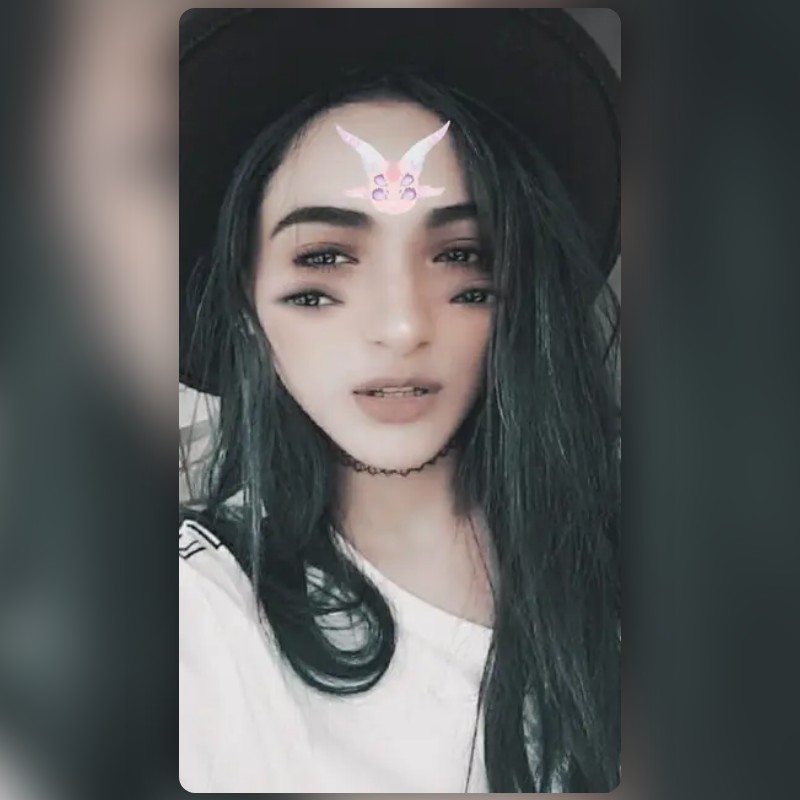 Pastel Goth Goat Lens by Aiden ☾𖤐 - Snapchat Lenses and Filters