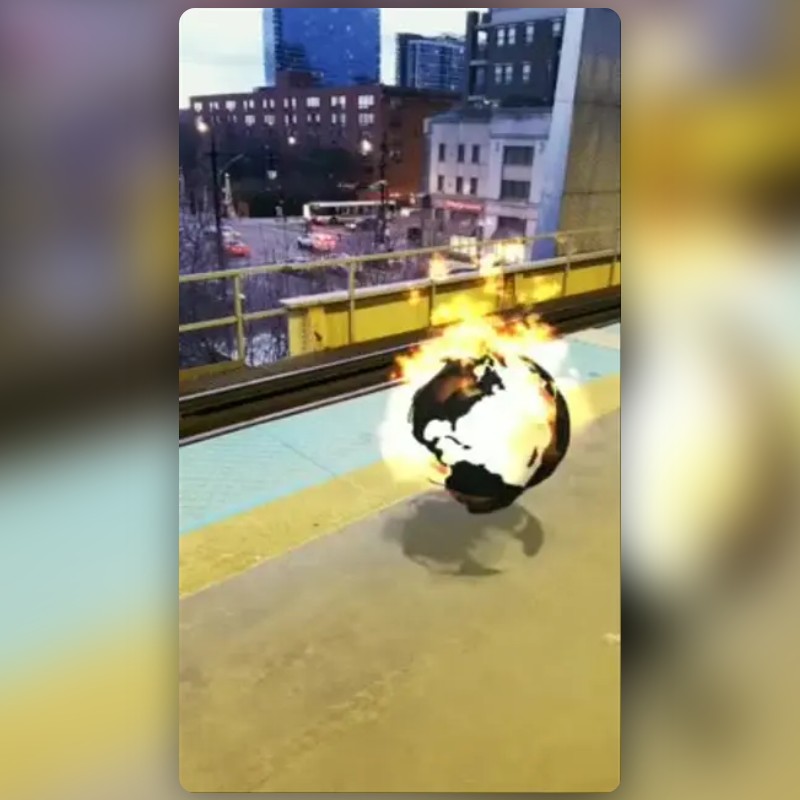 Caught in the Fire Lens by Bazzi - Snapchat Lenses and Filters