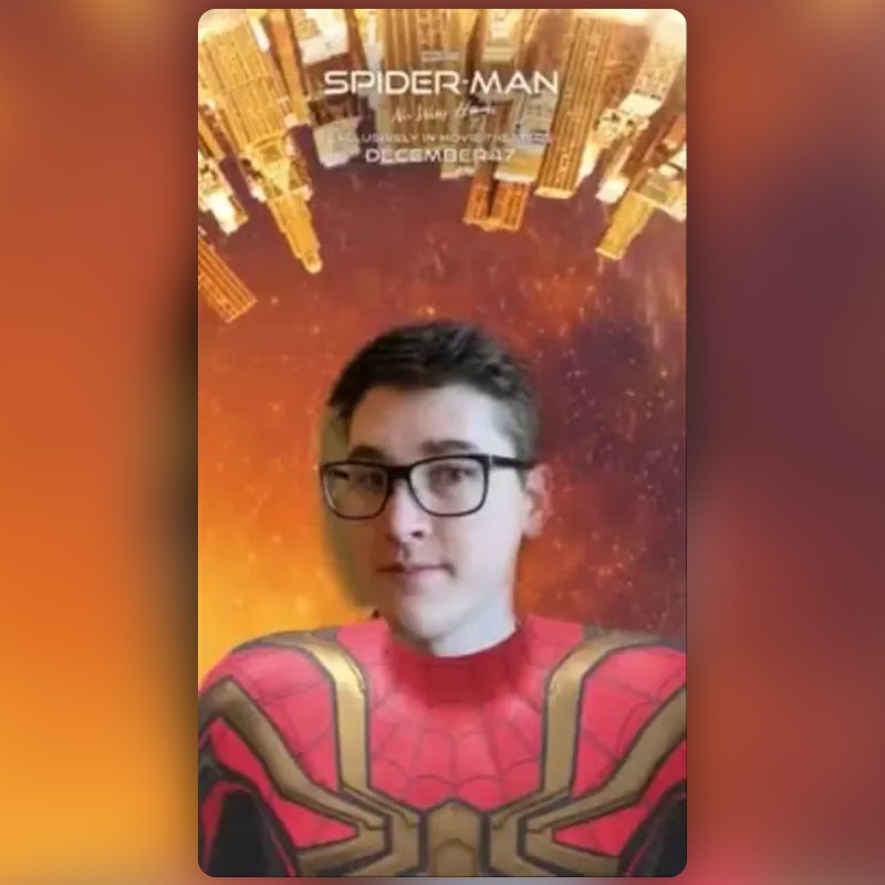 Spider-Man Suit AR Lens by Sony Pictures - Snapchat Lenses and Filters