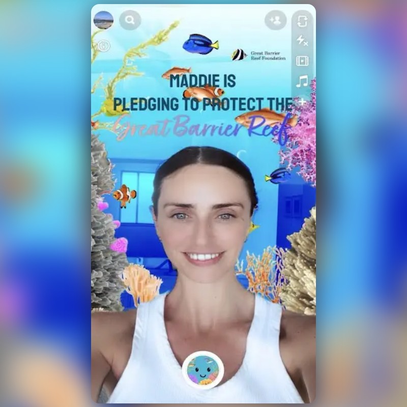 Great Barrier Reef Conservation Filter by Snapchat | Snapchat Lenses