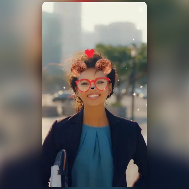 Bear In Glasses Lens by Snapchat - Snapchat Lenses and Filters