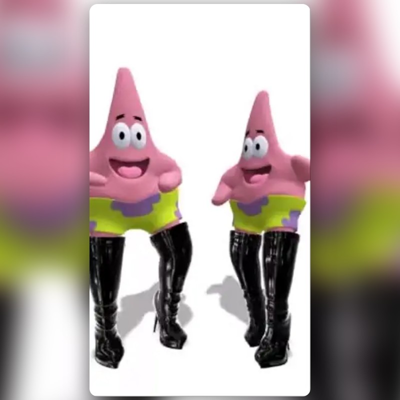 Patrick in Heels Lens by Peachyblust - Snapchat Lenses and Filters