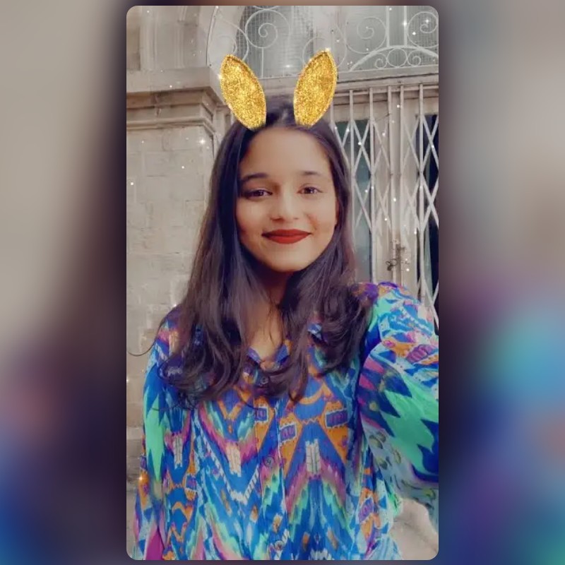 Golden Rabbit Ears Filter by Snapchat | Snapchat Lenses