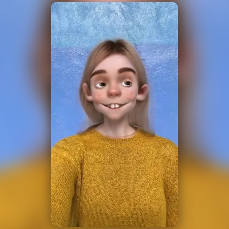 Cartoon Kiddo Lens by Snapchat - Snapchat Lenses and Filters
