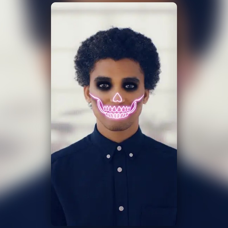 Neon Skull Filter by Snapchat | Snapchat Lenses