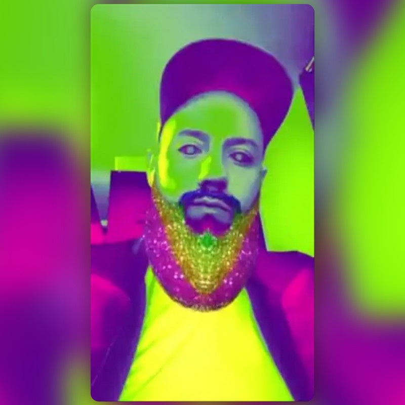 Rainbow Beard Lens by Charles Hamblen - Snapchat Lenses and Filters