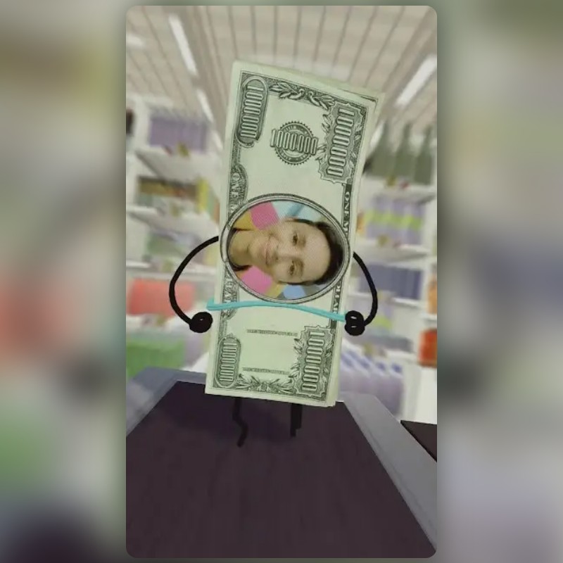 Money Money Money Lens by Snapchat - Snapchat Lenses and Filters