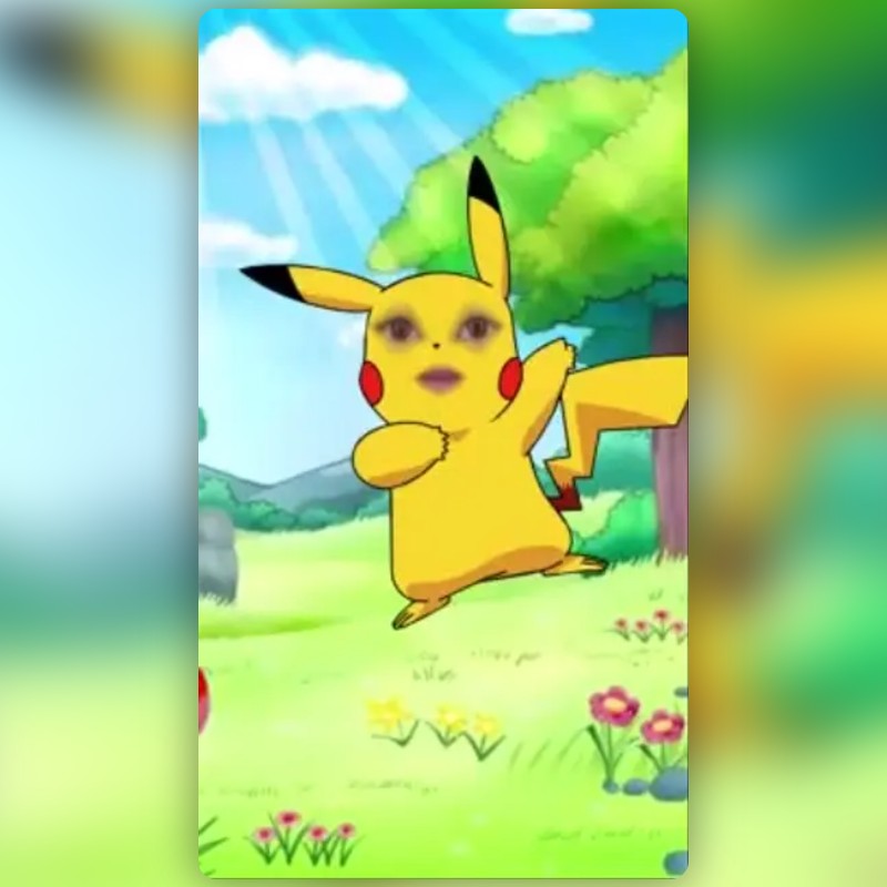 Фильтр Pikachu Pokemon от Anastasia Berliana | Линзы Snapchat