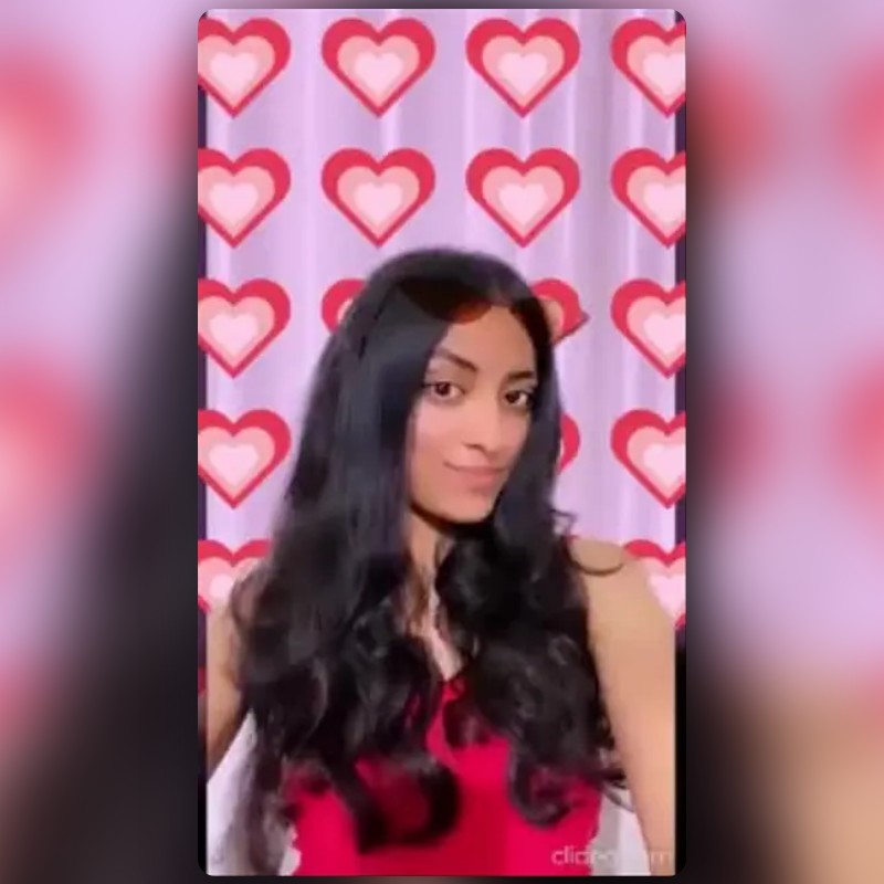 heart background Lens by Under 25 Rvce - Snapchat Lenses and Filters